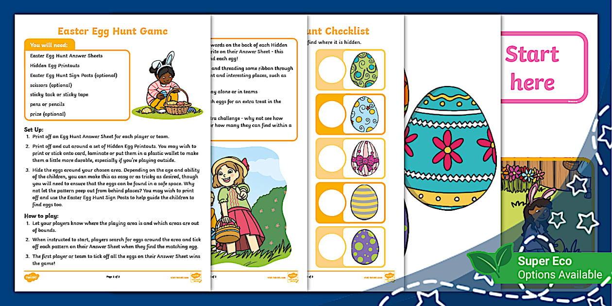 Editable Easter Egg Hunt (Teacher-Made) - Twinkl
