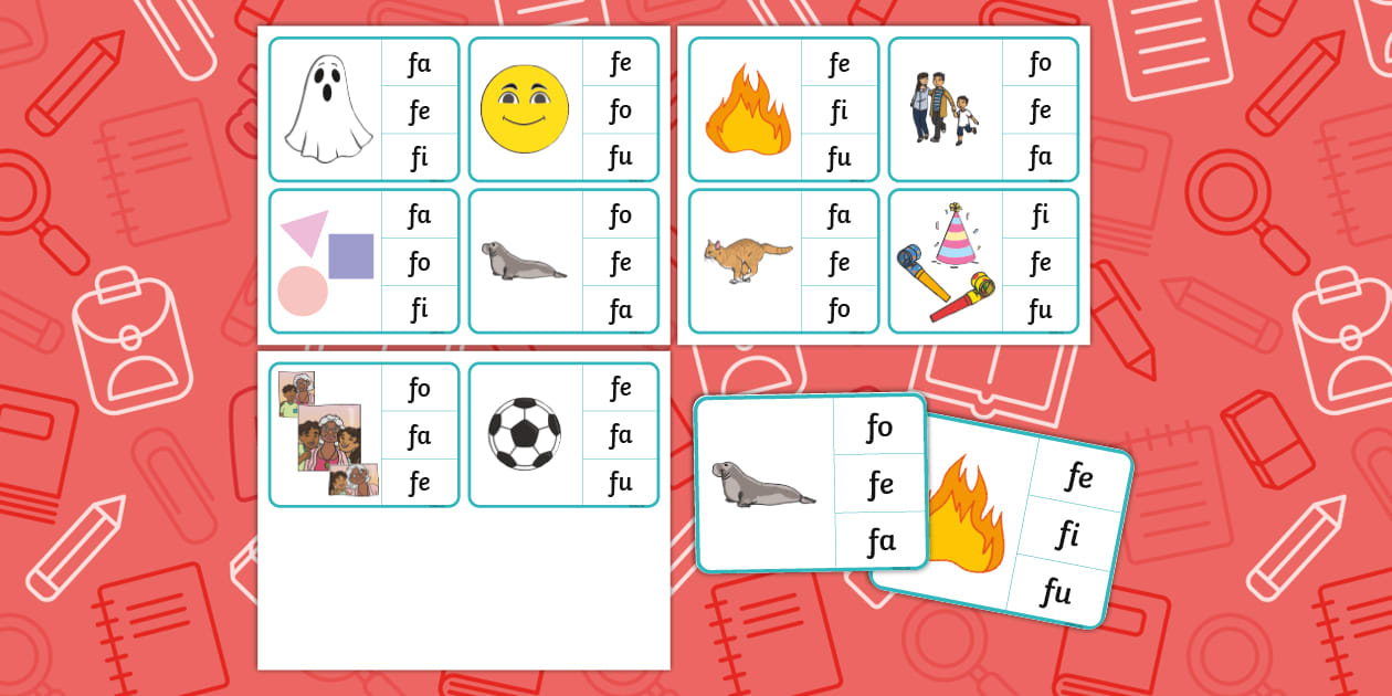 Tarjetas Sonido Inicial: Letra F (teacher made) - Twinkl