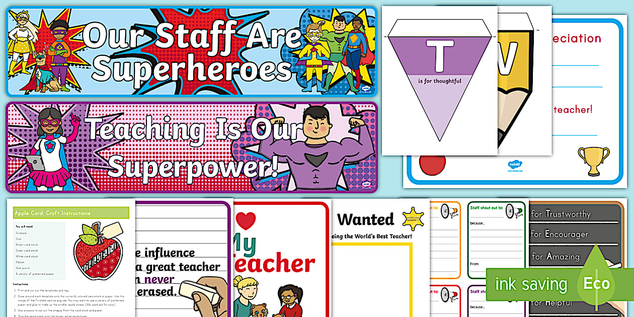 Teacher Appreciation Bulletin Board Ideas | Twinkl USA