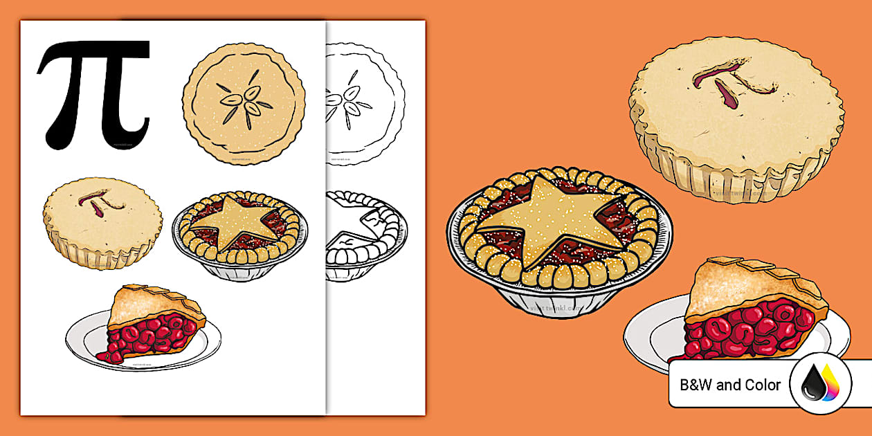 Sweet as Pi Bulletin Board Cutouts (teacher made) - Twinkl