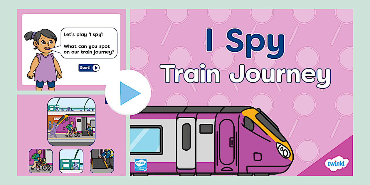 Let's Take the Train! I Spy PowerPoint Game (teacher made)