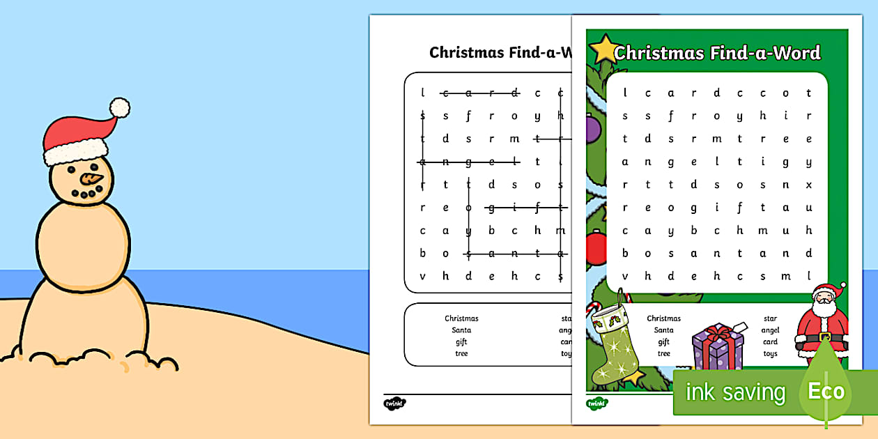 TAS Christmas Word Search (Hecho por educadores) - Twinkl