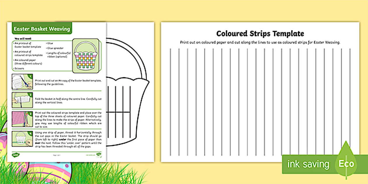 Basket Weaving for Children | Twinkl Easter Craft - Twinkl