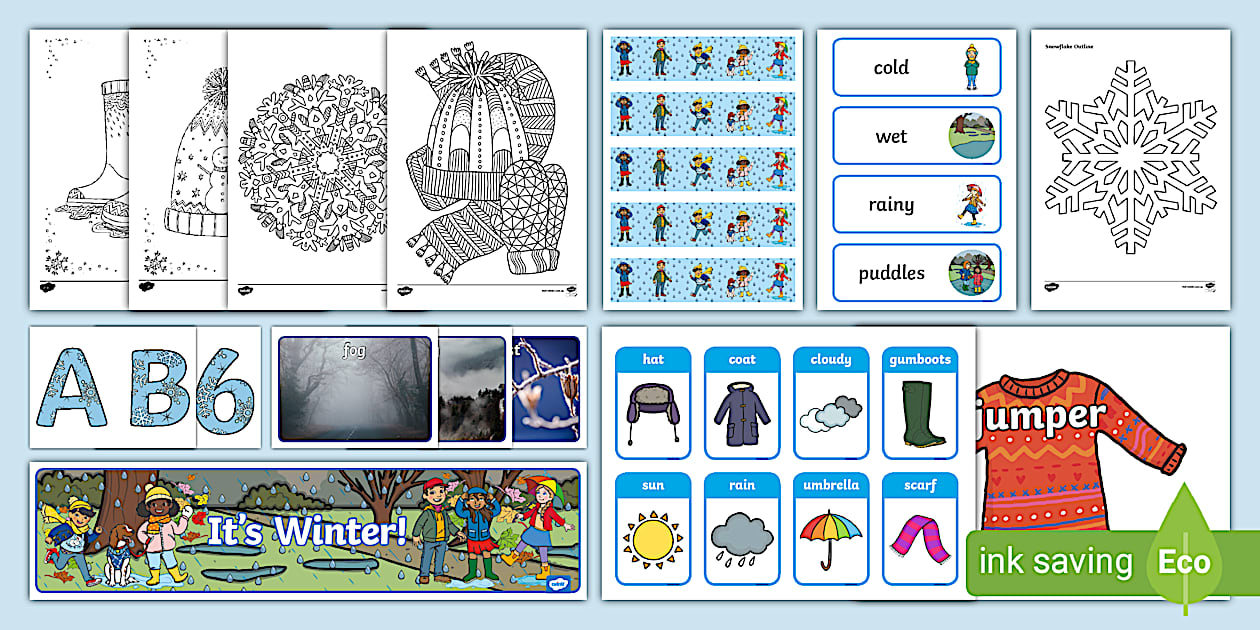 It's Winter Display Pack Ι F-2 Science Classroom Display