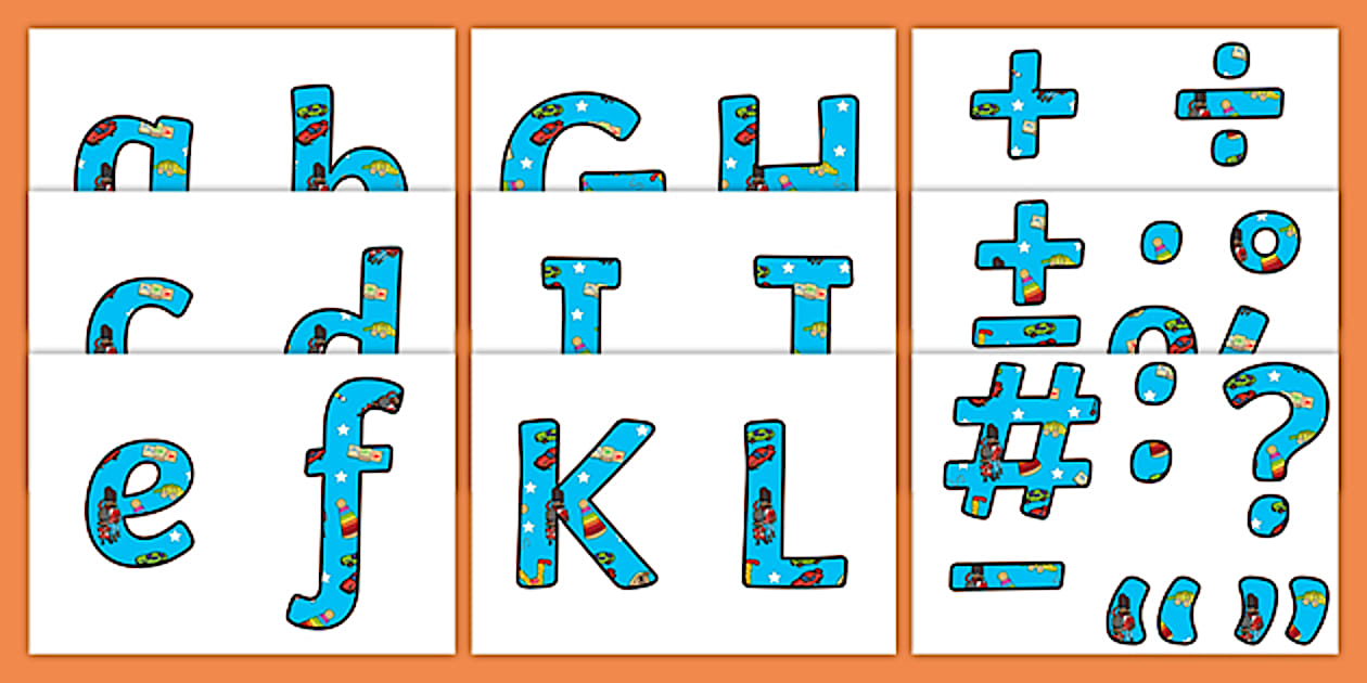 Toys Themed Display Lettering (teacher made) - Twinkl