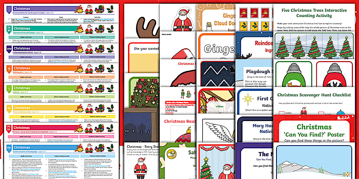 Preschool Christmas Activities | EYFS Resource Pack - Twinkl