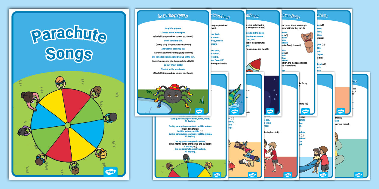 Parachute Songs Pack: 10 Illustrated Songs for ECE Learners