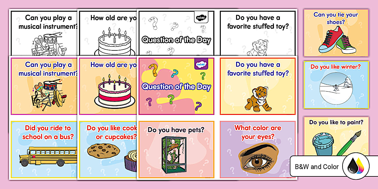 Question of the Day Cards | Back to School | Twinkl - Twinkl