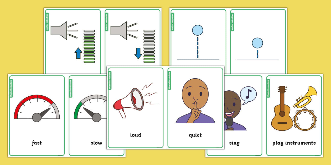 Twinkl Symbols: Musical Instructions Flashcards - Twinkl
