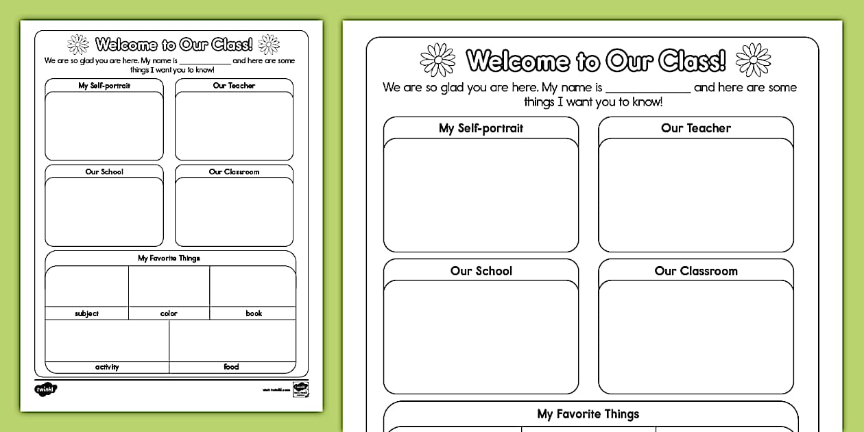 Meet Your New Classmates - New Student Activity - Twinkl