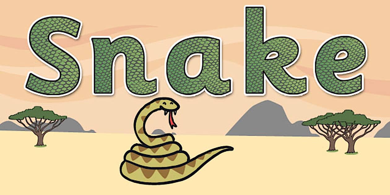 'Snake' Display Lettering (teacher made) - Twinkl