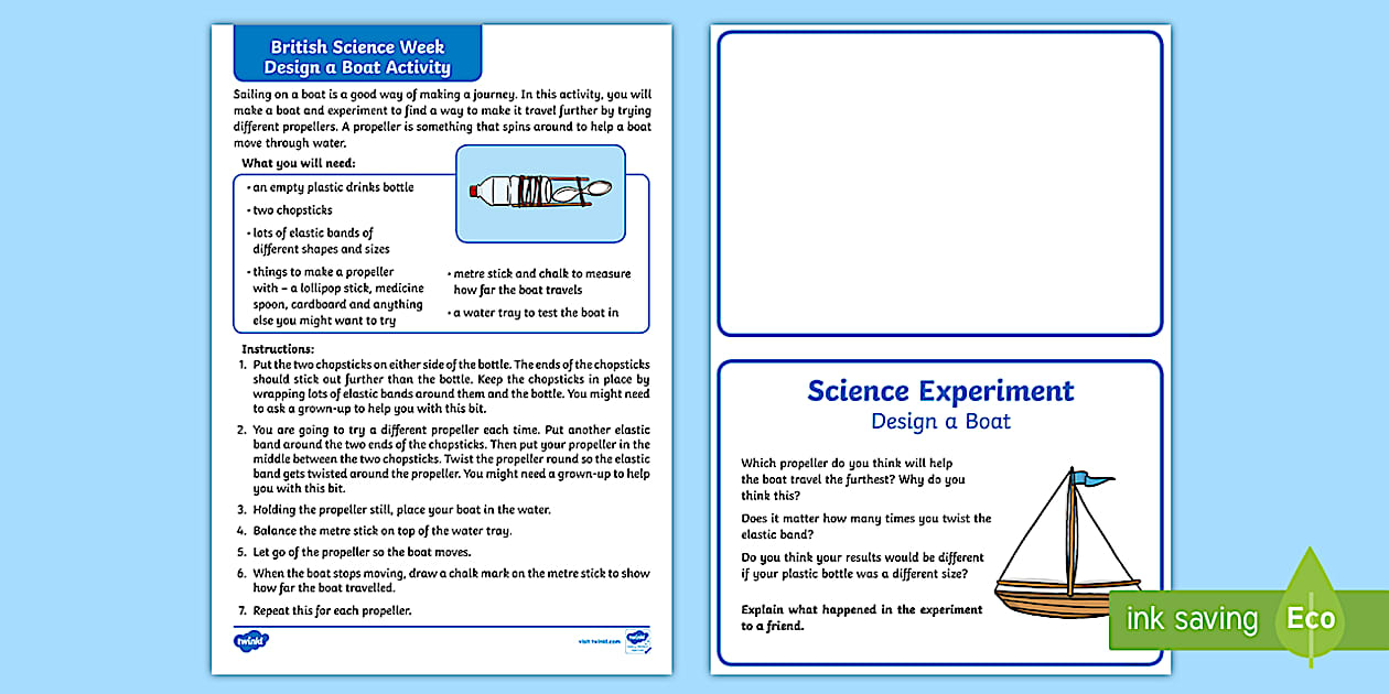 How to Make a Toy Boat from Recycled Materials - Twinkl