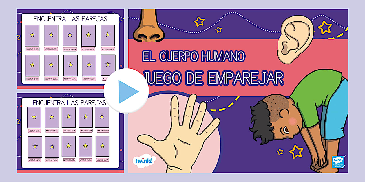 Juego de emparejar: El cuerpo humano (Teacher-Made) - Twinkl