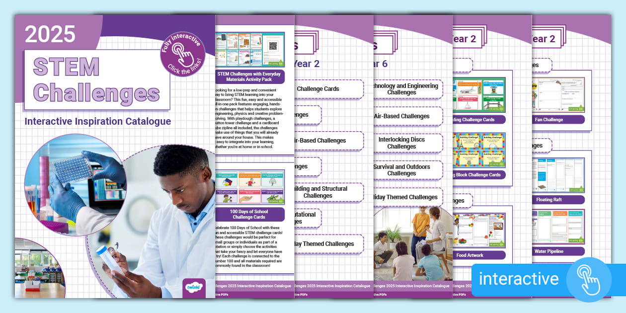 STEM Challenges 2025 Inspiration Interactive Catalogue