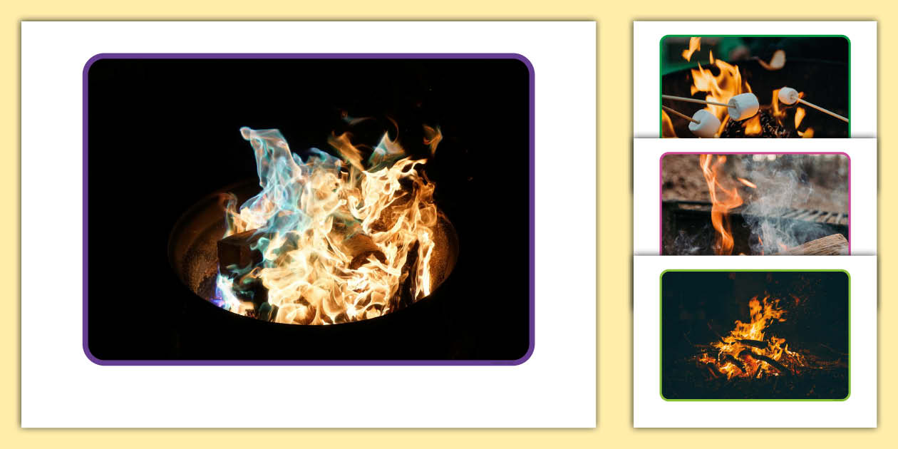 Bonfire Photo Display Pack - Twinkl Displays (teacher made)