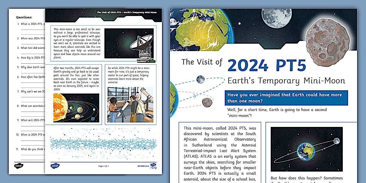 The Visit of 2024 PT5 – Earth's Temporary Mini-Moon