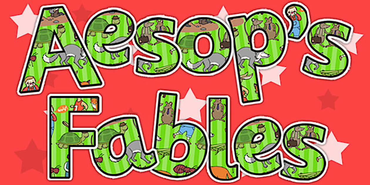 Cursive Aesop's Fables Display Lettering (teacher made)