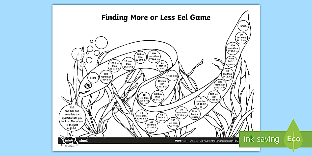 Adding More or Less Printable Board Game - Maths Resource - Twinkl