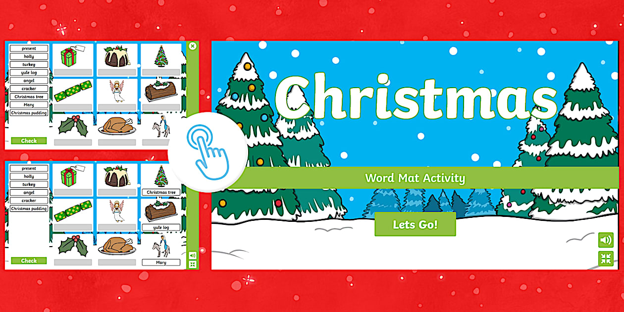 Interactive Christmas Word Mat Activity | Twinkl Go!