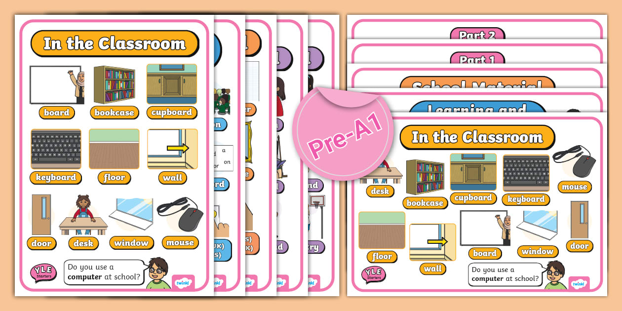 YLE Starters Vocabulary Poster (Lehrer gemacht) - Twinkl