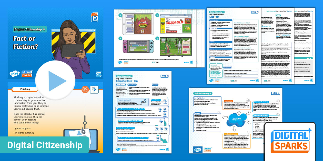 Digital Sparks: Digital Citizenship 4: Step 3 (teacher made)