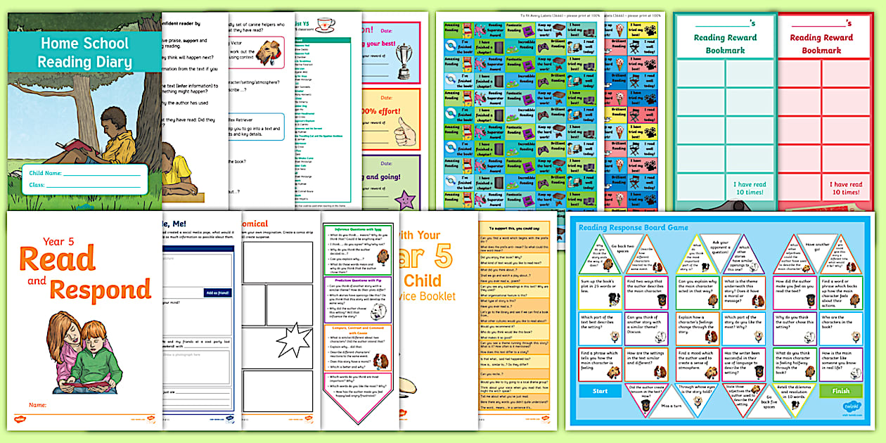Year 5 Reading at Home Resource Pack (teacher made) - Twinkl