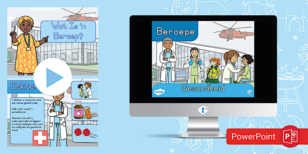 Temabespreking Graad R Beroepe: Gesondheid (Teacher-Made)