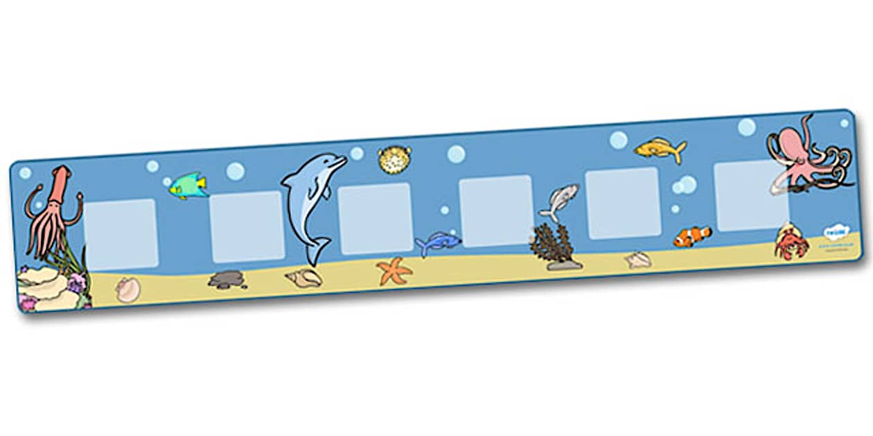 Under The Sea Themed Visual Timetable Display (teacher made)