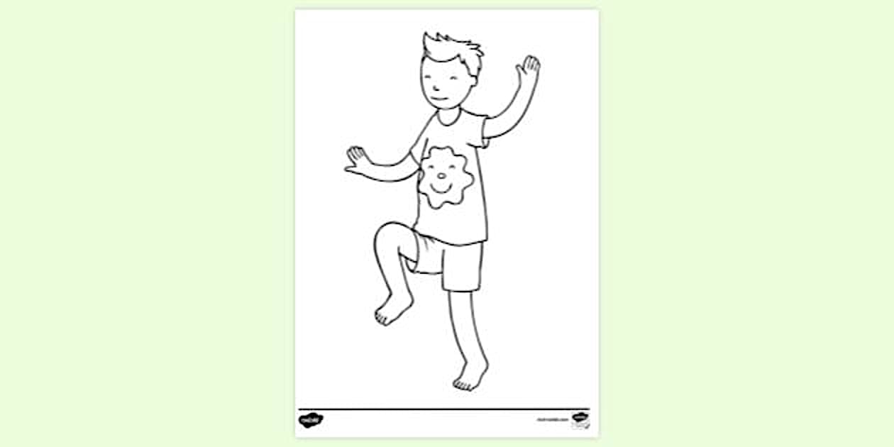 Mr Jelly Colouring Sheet (teacher made) - Twinkl