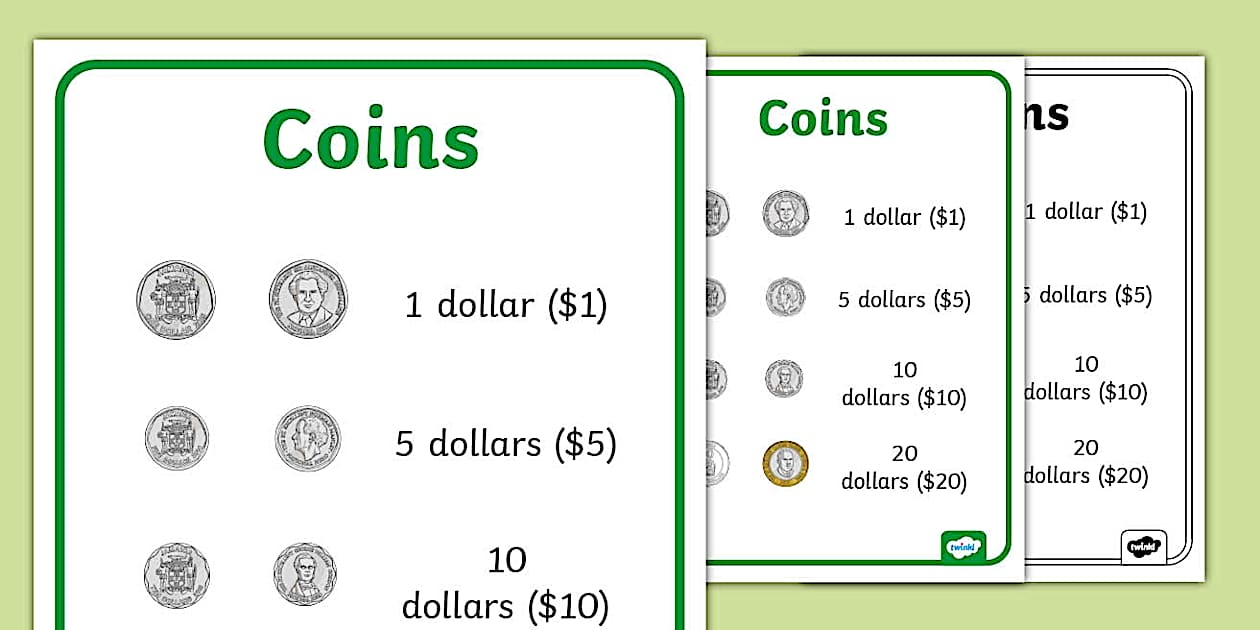 Value of Jamaican Coins (teacher made) - Twinkl