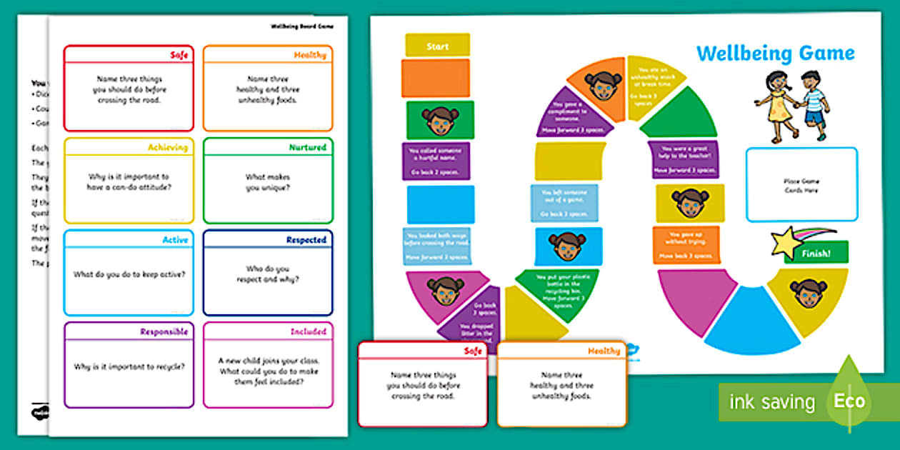 Wellbeing Indicators Board Game (Hecho por educadores)