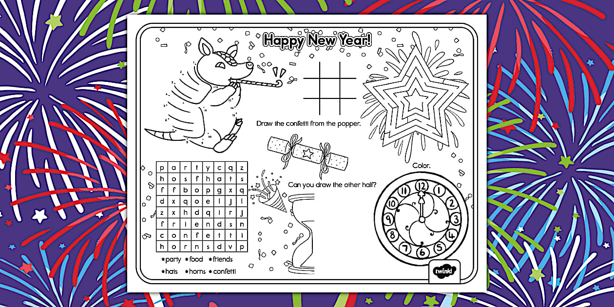 New Year's Eve Activity PDF | New Years | Twinkl USA
