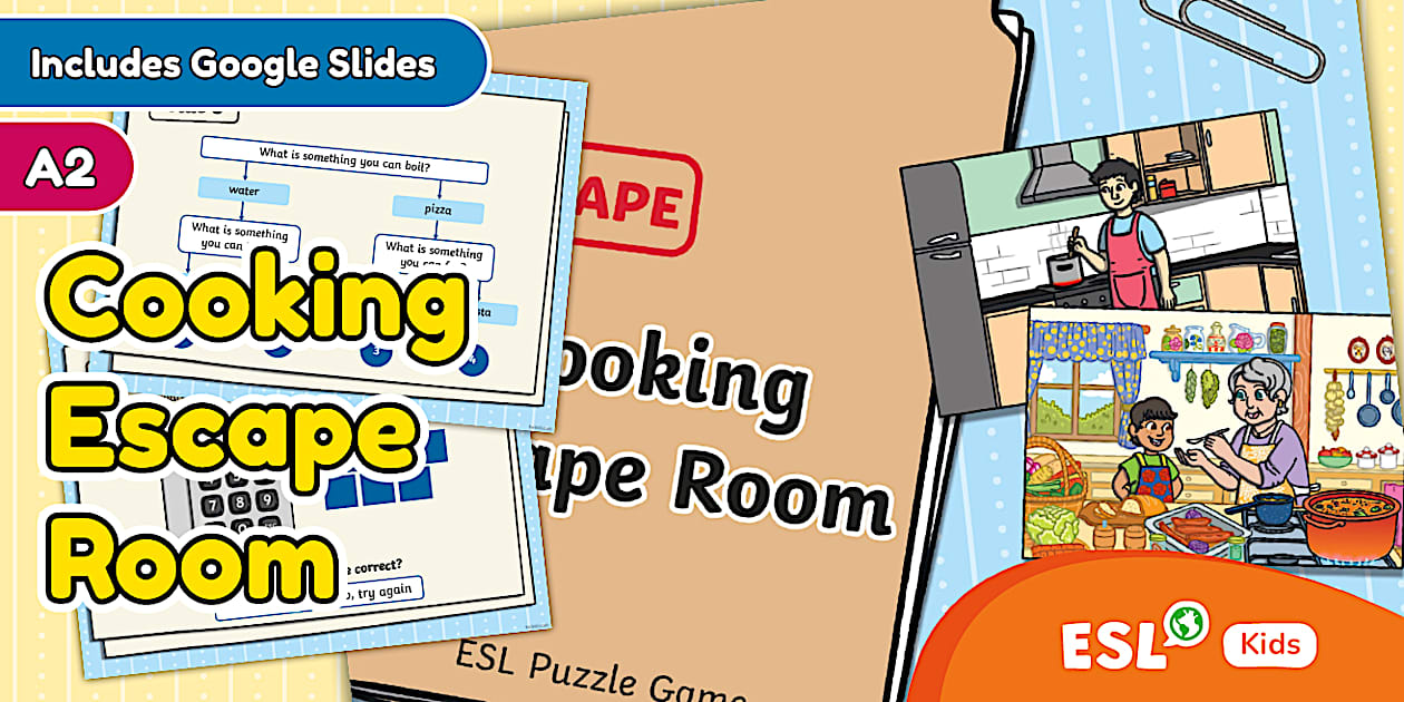 ESL Cooking Escape Room for Kids