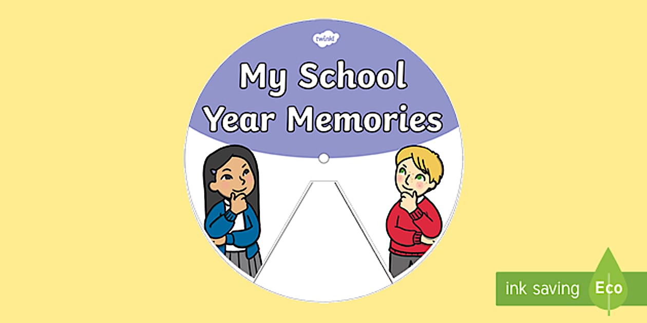 School Memory Wheel Worksheet (Teacher-Made) - Twinkl