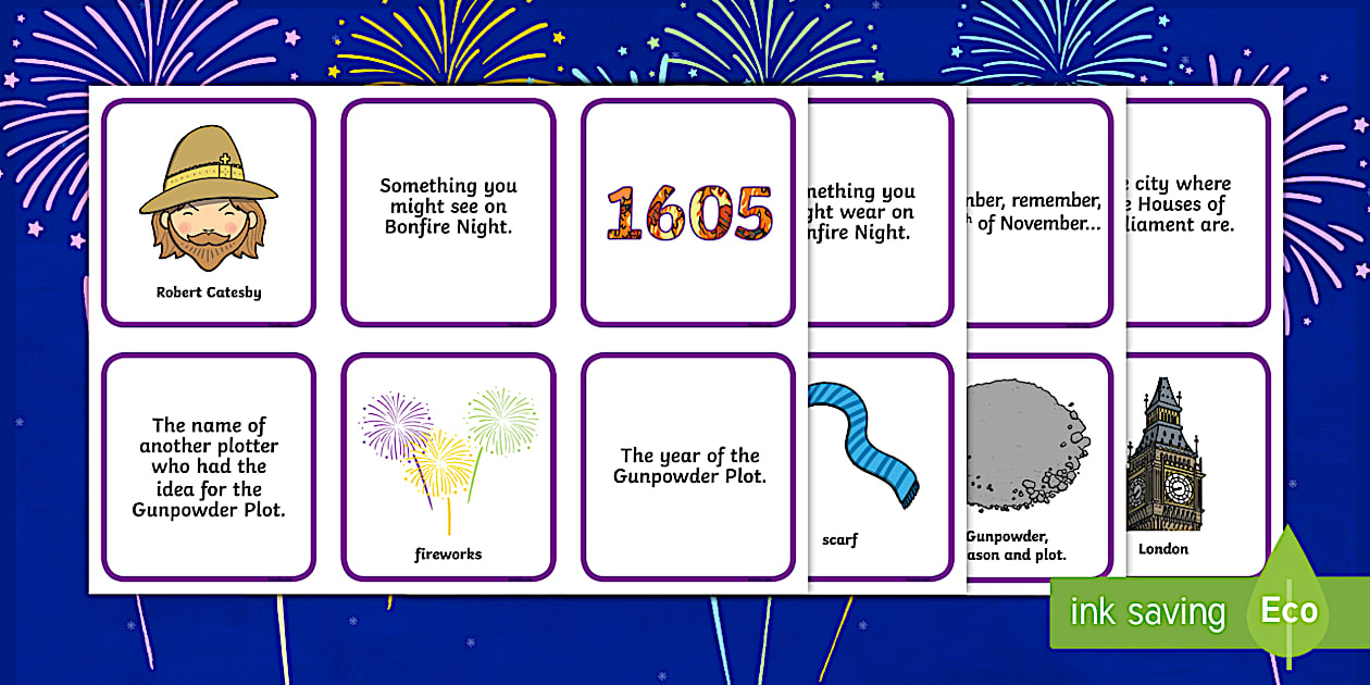 Bonfire Night Matching Cards (teacher made) - Twinkl