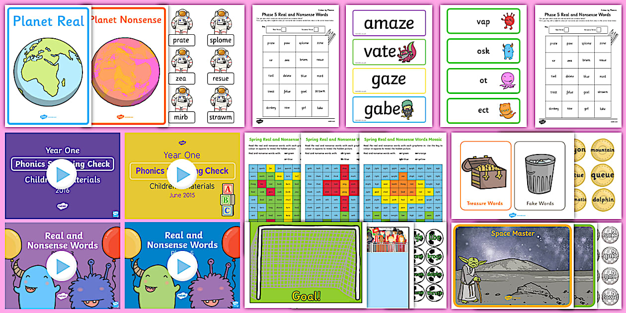 Phonics Screening Year 2 Intervention Resource Pack - Twinkl
