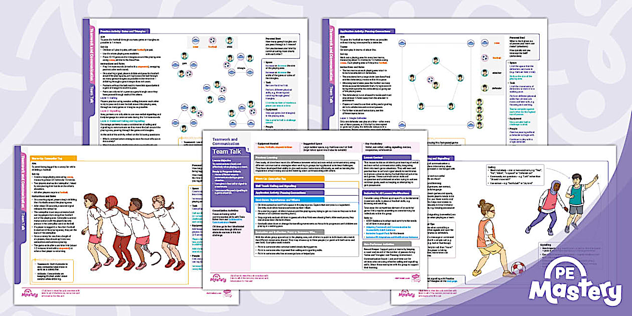 PE Mastery: Grade 4 Teamwork & Communication L1 - Team Talk