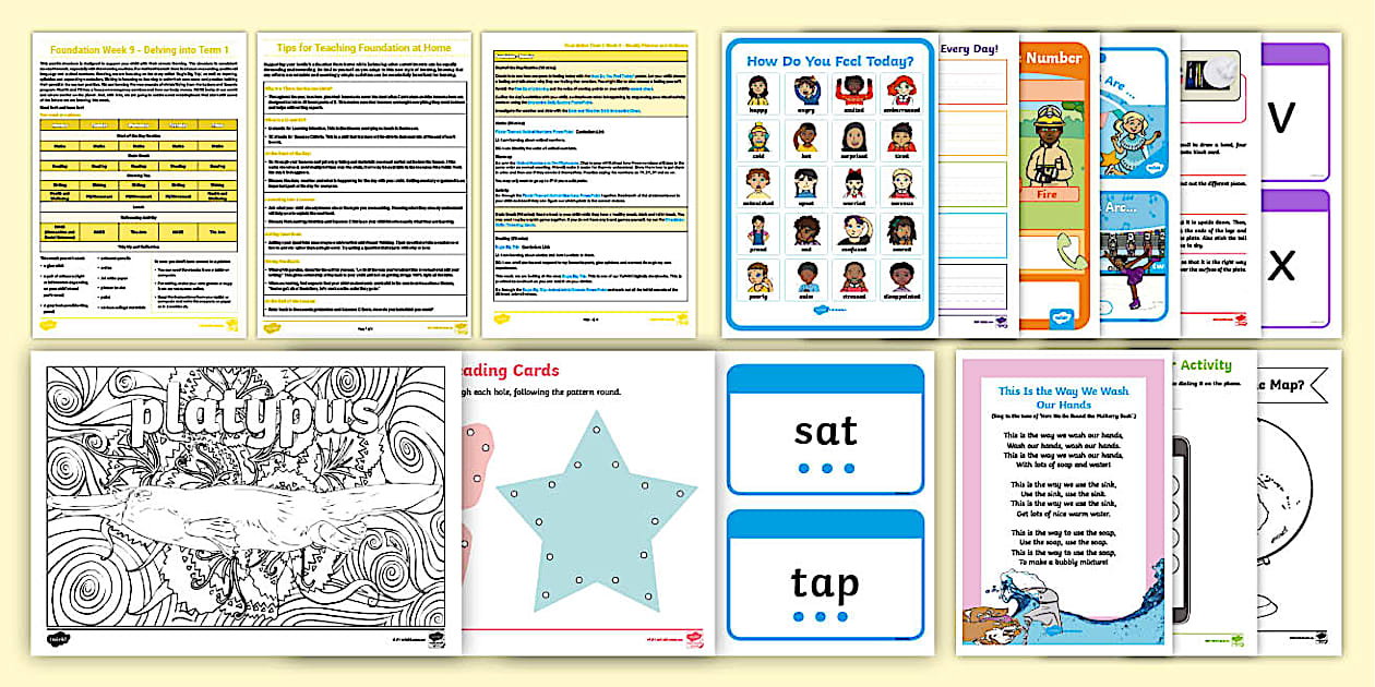 Foundation Term 1 Week 9 Remote Home Learning Pack