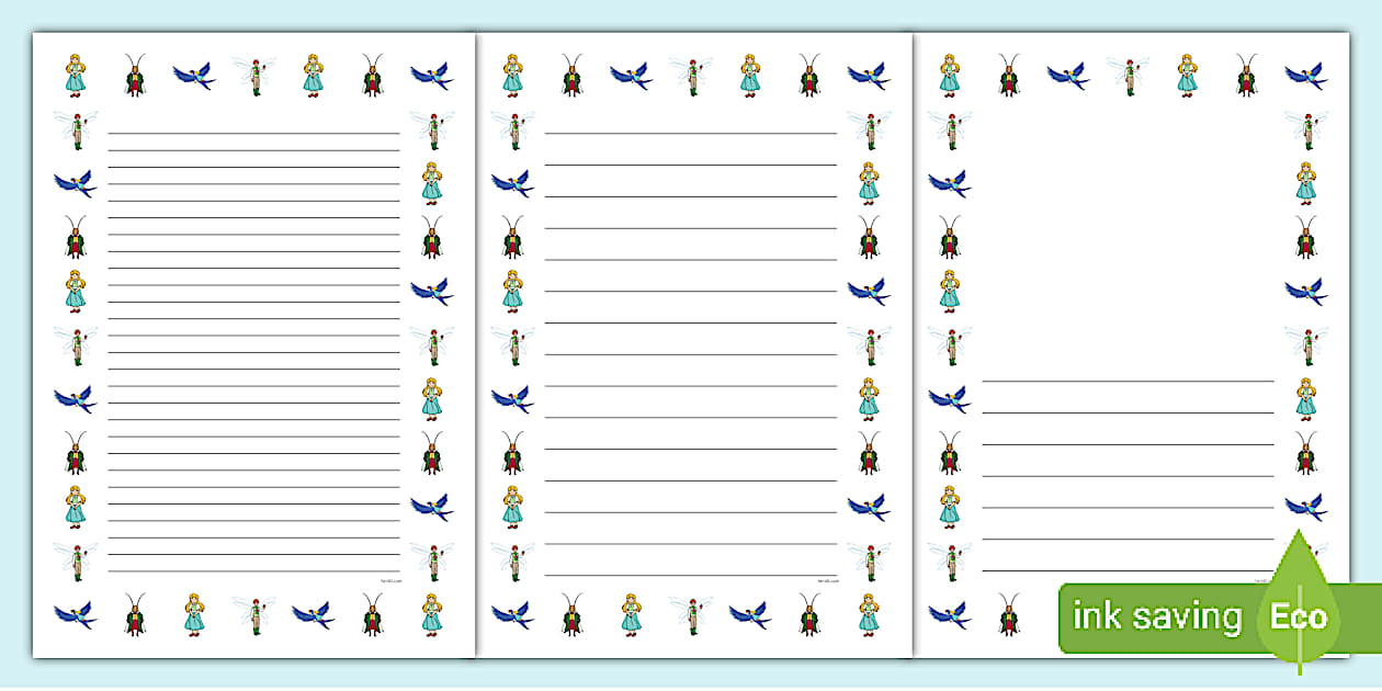 Thumbelina Page Borders (teacher made) - Twinkl