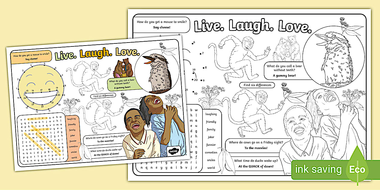 World Laughter Day Activity Mat 3-6 (teacher made) - Twinkl
