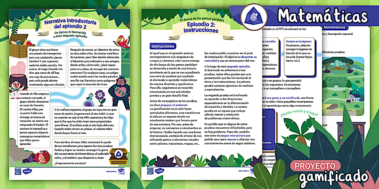 Proyecto gamificado: En busca de las gemas perdidas - Episodio 2: