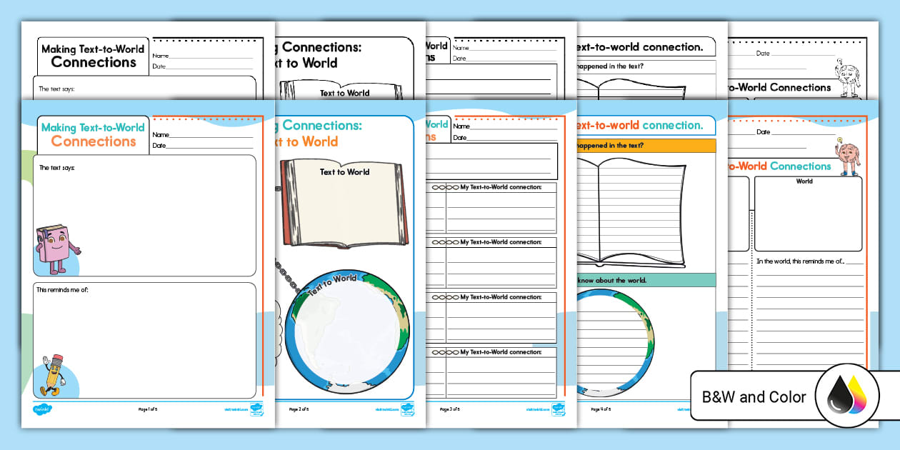 Text to World Graphic Organizers for K-2nd Grade - Twinkl