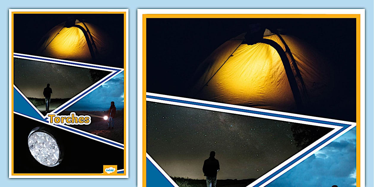 Torches Photo Display Poster (teacher made) - Twinkl