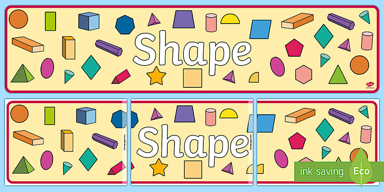 Banner of Shapes | Classroom Decorations | Twinkl - Twinkl
