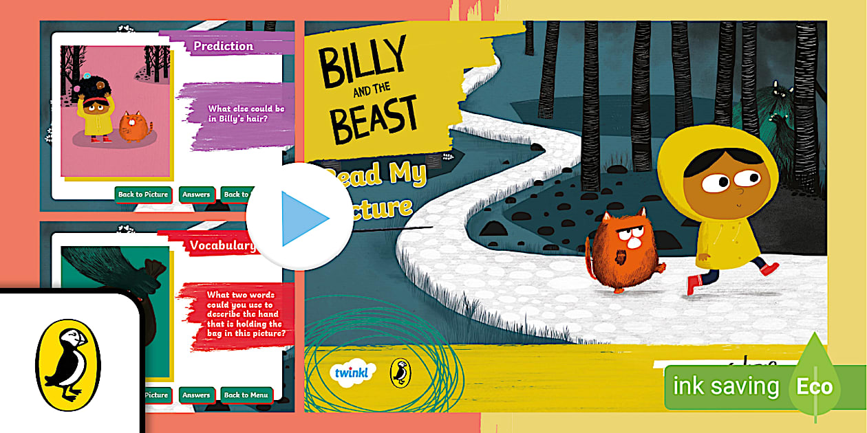 FREE! - Billy and the Beast Illustrations Read My Picture PowerPoint