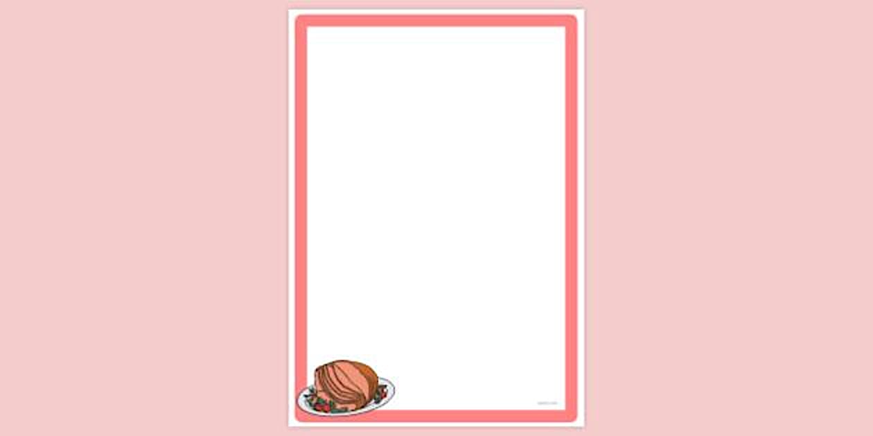 Ham Page Border | Page Borders | Twinkl