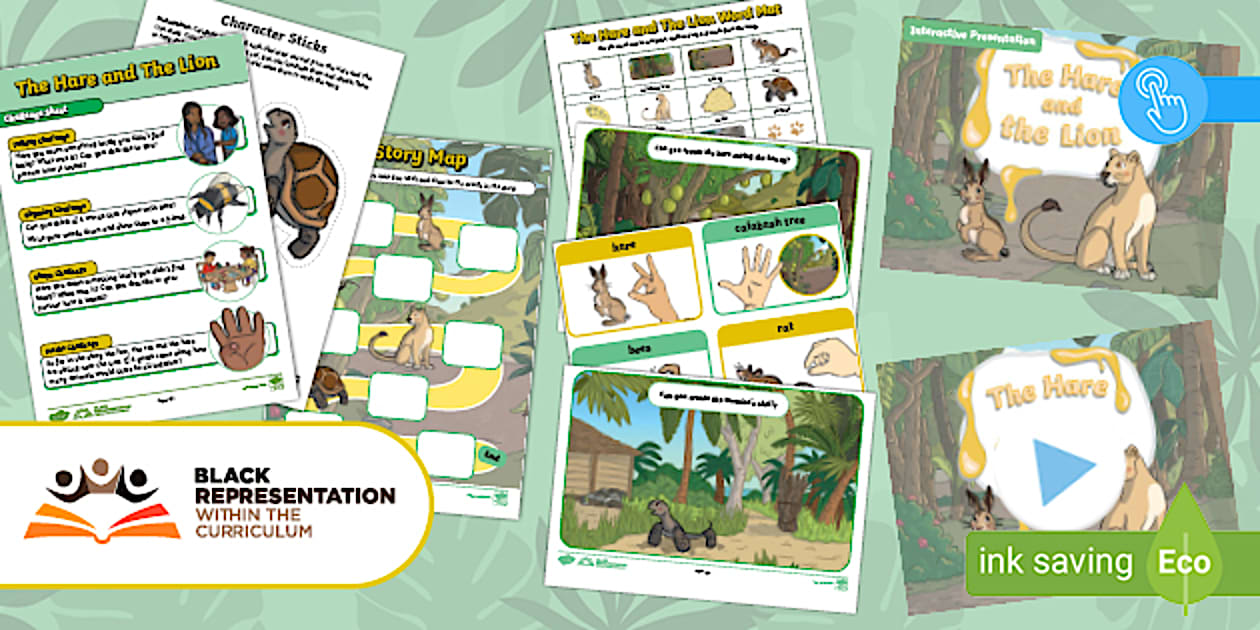 The Hare and the Lion Presentation & Activity Pack