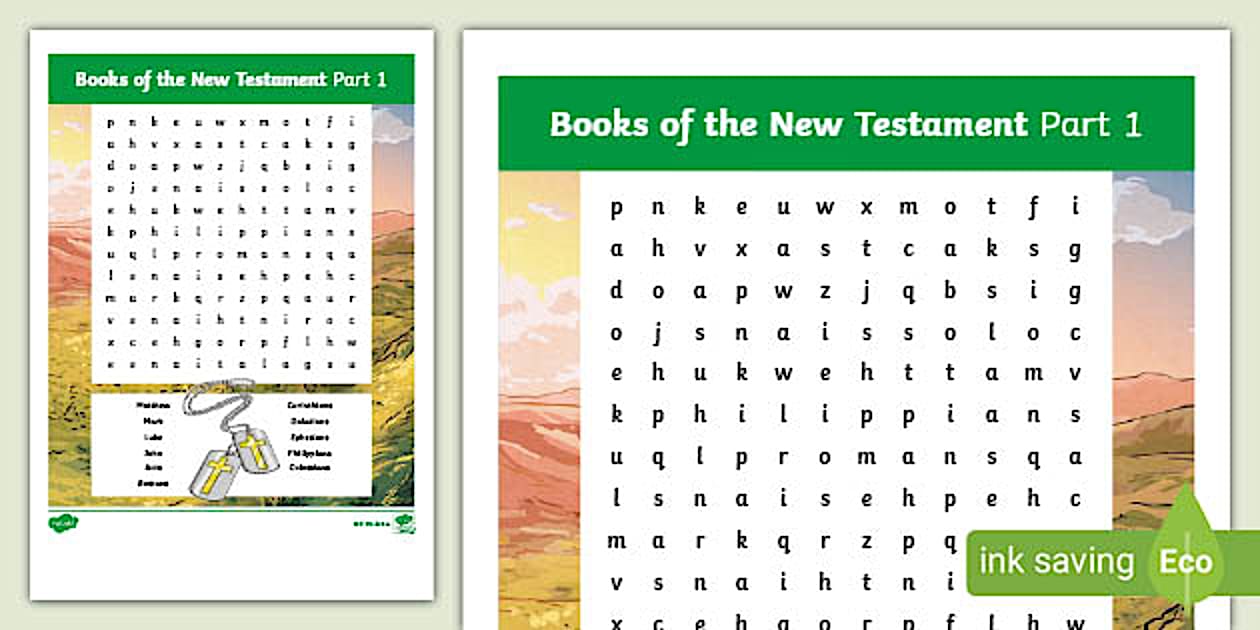 Vacation Bible School New Testament Word Search 1 | Twinkl