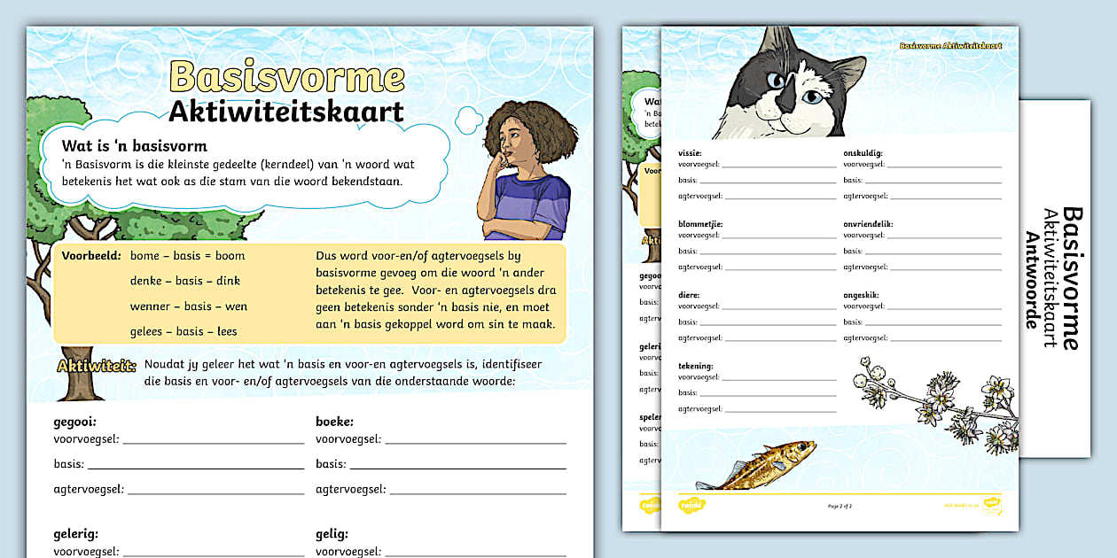 Basisvorme Aktiwiteitskaart (teacher made) - Twinkl