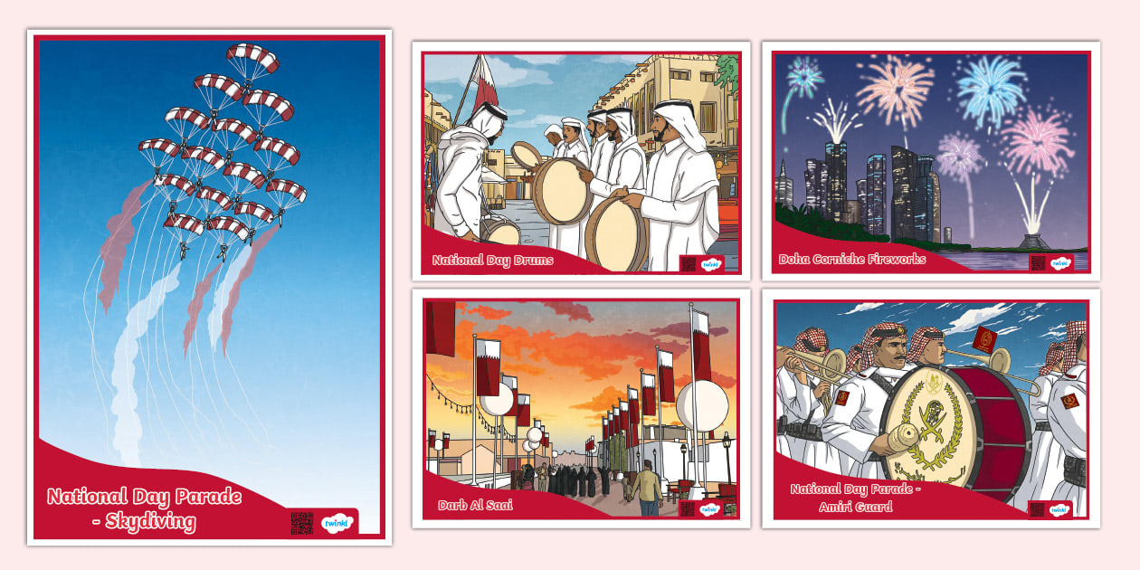 Qatar National Day Display Posters (teacher made) - Twinkl